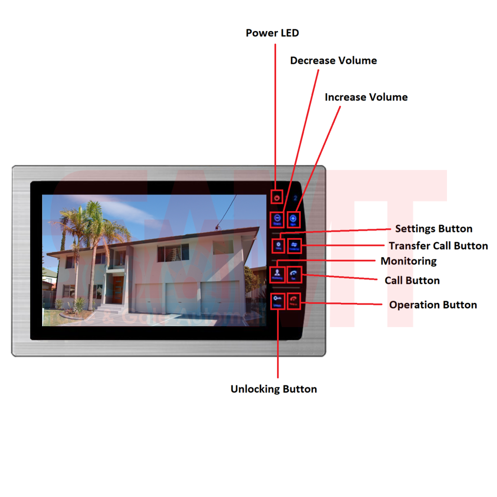 [EXTRA] NEW 10” Silver Intercom Monitor | SAMT Garage and Gate ...