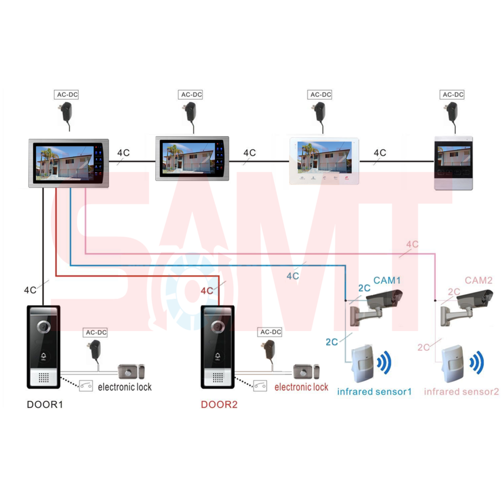 [EXTRA] NEW 10” Silver Intercom Monitor | SAMT Garage and Gate ...